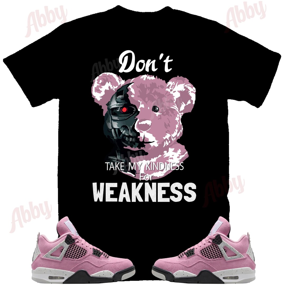 2 Face Bear Shirt to Match Retro 4 Jordan Womens Orchid, Jordan 4 ...