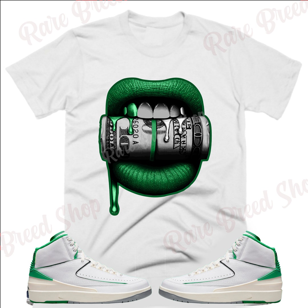 Dollar Bite Shirt to Match Jordan Retro 2 Lucky Green, Retro 2 Lucky ...