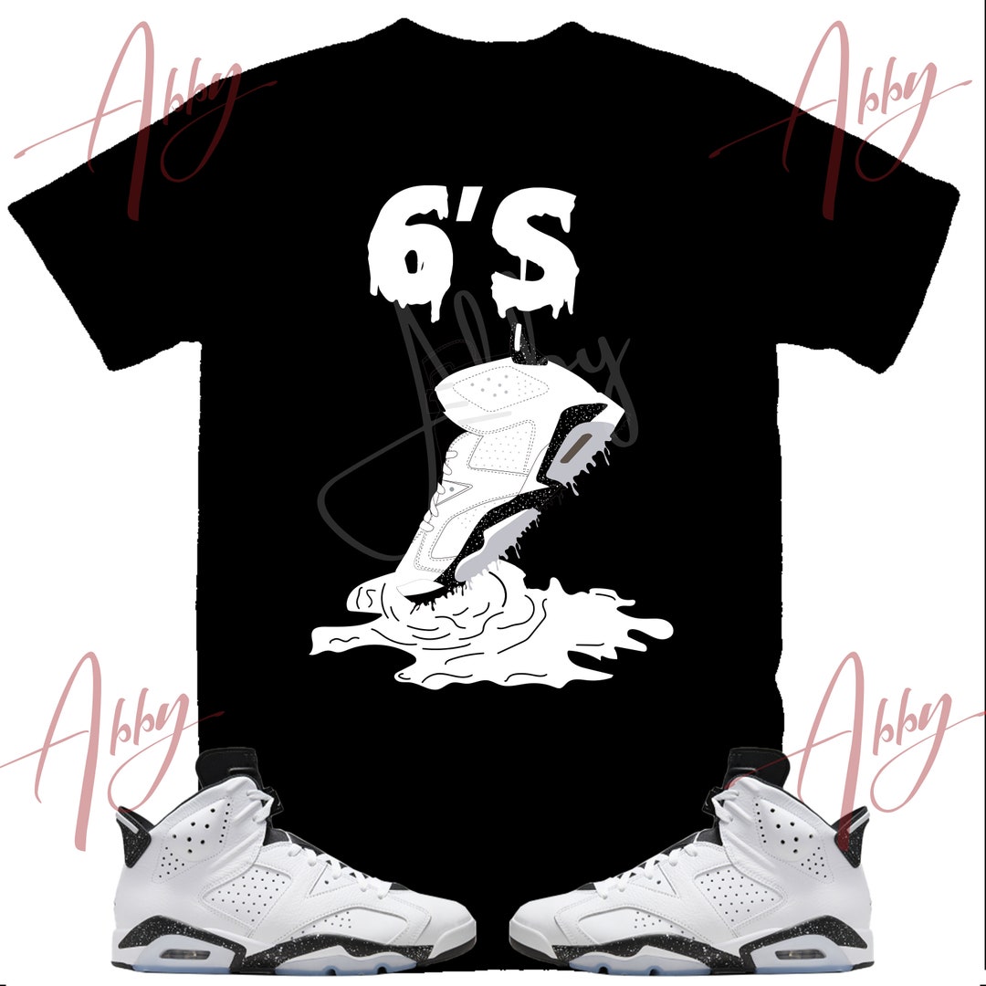 Shoe Dripping Shirt to Match Retro 6 Oreo, Jordan 6 Oreo Shirt, Retro 6 ...