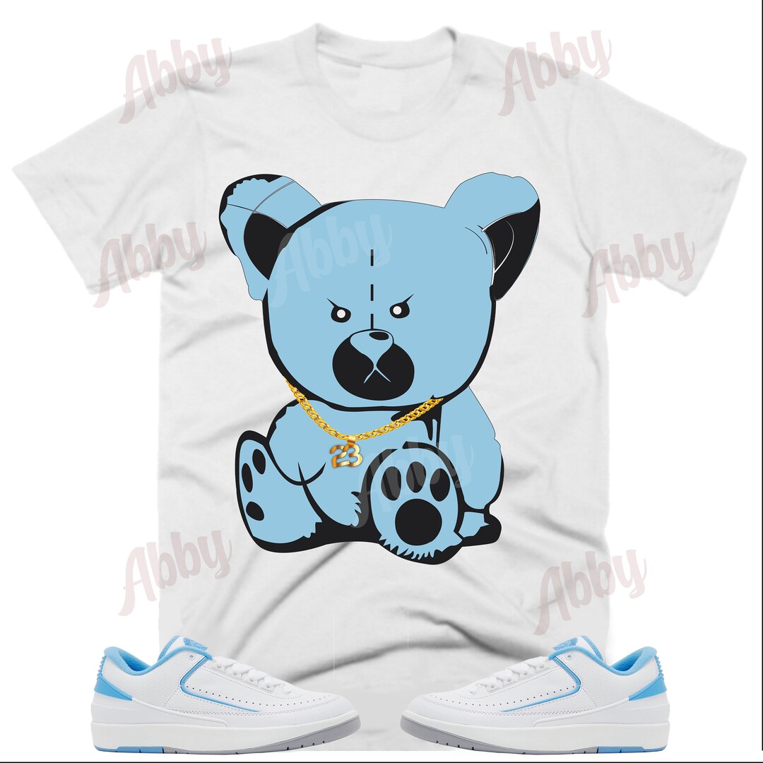 Teddy Bear Shirt to Match 2 Low UNC, 2 Low UNC Shirt, 2 Low UNC Sneaker ...