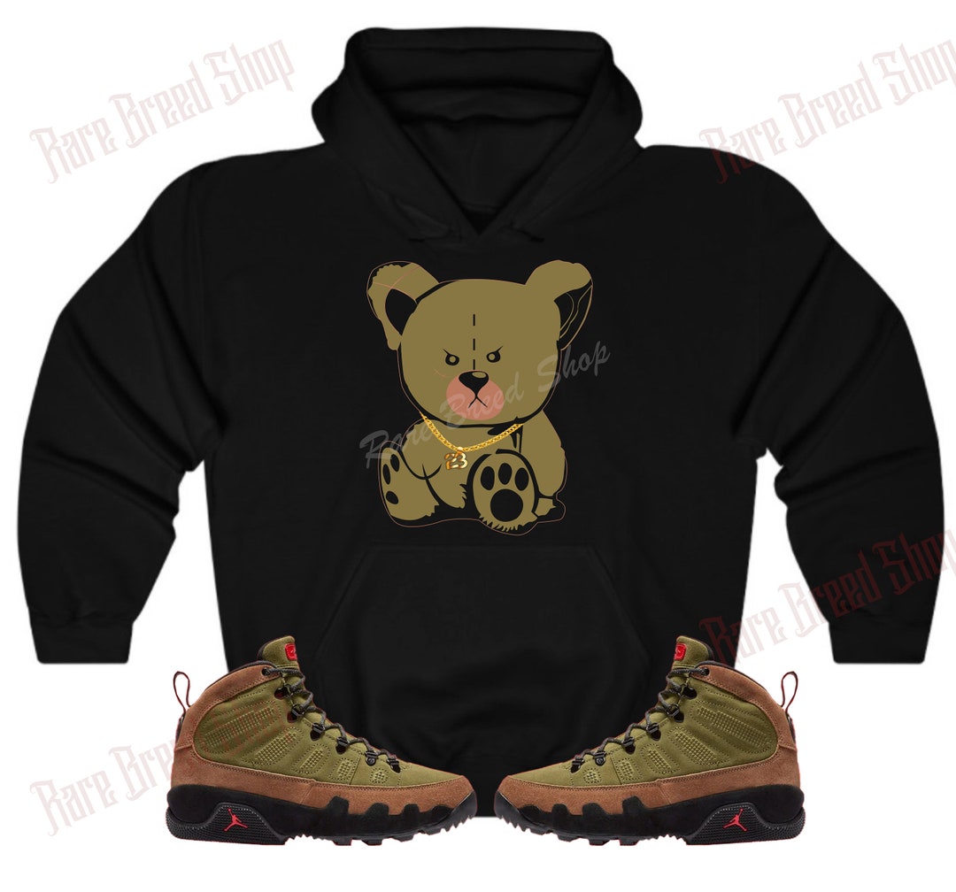 Teddy Bear Hoodie to Match Jordan Retro 9 Beef and Broccoli, Retro 9 ...