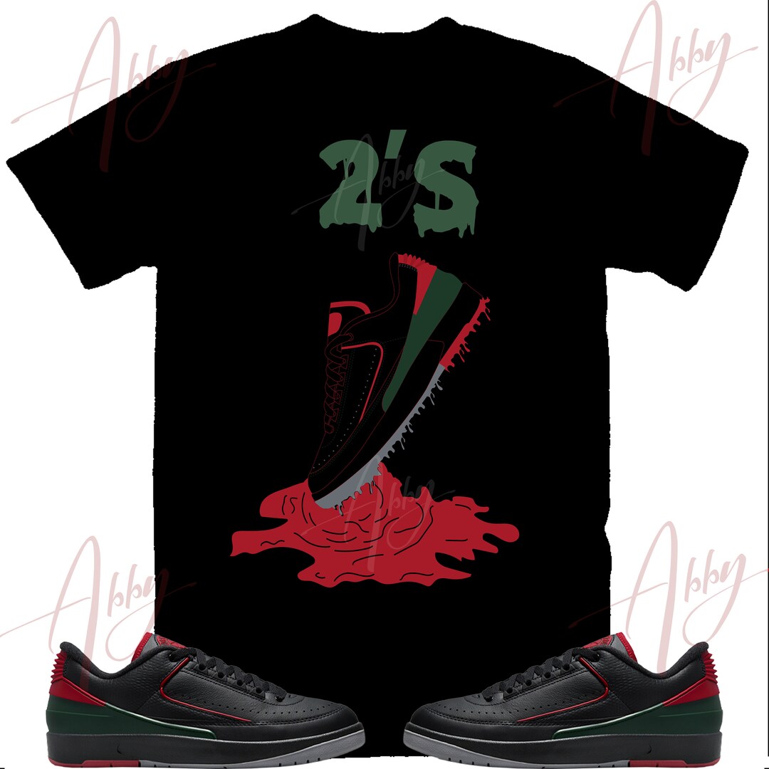 Shoe Dripping Shirt to Match Retro 2 Christmas, Retro 2 Christmas Shirt ...