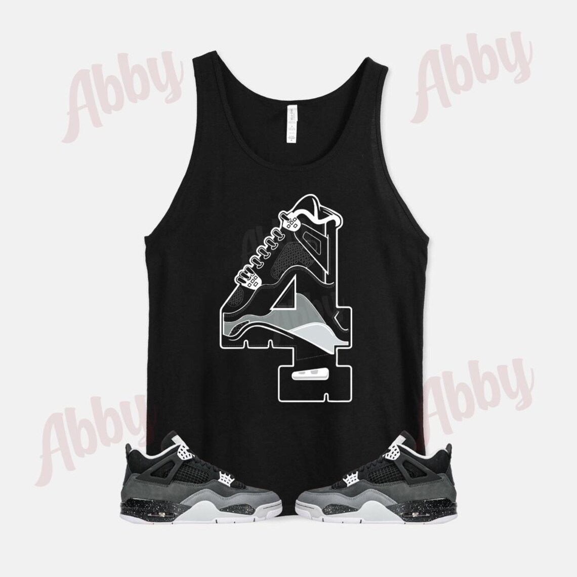Number 4 Shirt to Match Jordan 4 Fear, Retro 4 Fear Shirt, Fear Sneaker ...