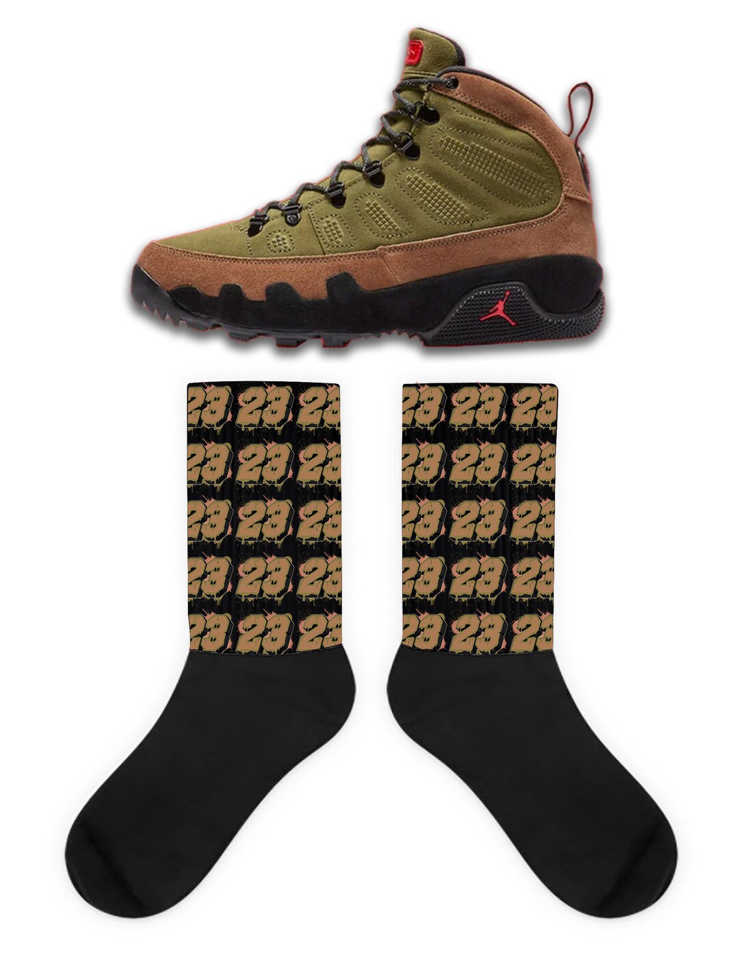 Cant Cheat Socks to Match Jordan Retro 9 Beef and Broccoli, Beef and ...