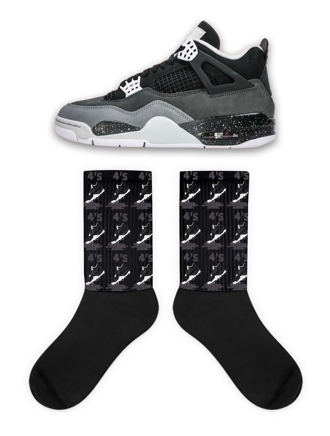 Shoe Dripping Hoodie to Match Jordan 4 Fear, Retro 4 Fear Hoodie, Fear ...