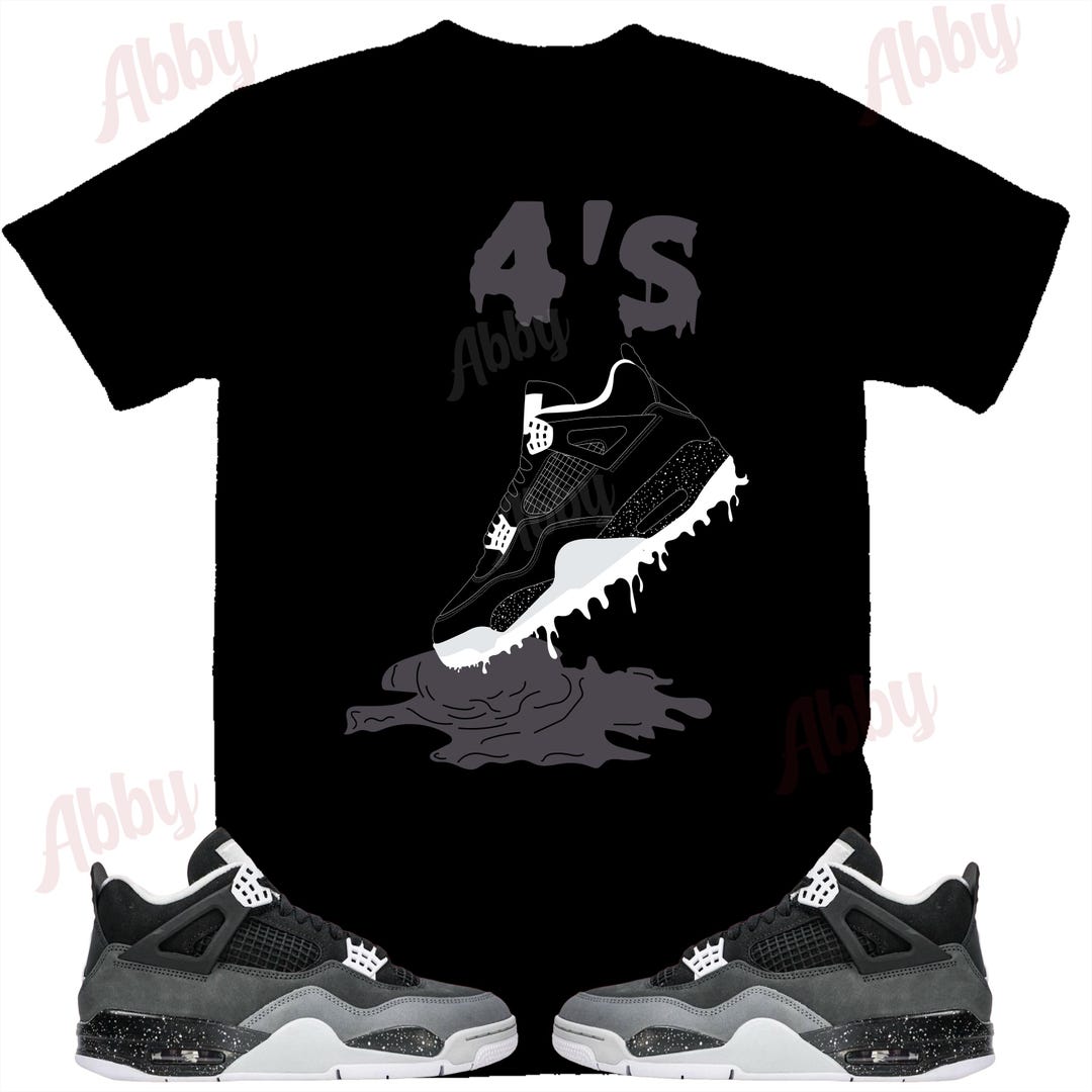 Shoe Dripping Shirt to Match Jordan 4 Fear, Retro 4 Fear Shirt, Fear ...