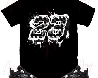 RUD Hand Shirt to Match Retro 4 White Thunder, Jordan 4 White Thunder ...