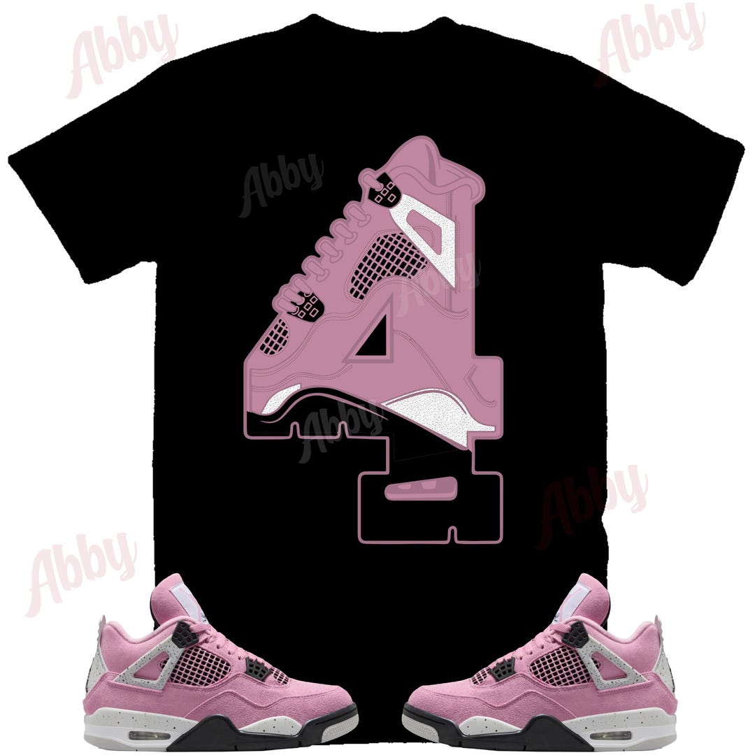 Number 4 Shirt to Match Retro 4 Jordan Womens Orchid, Jordan 4 Womens ...
