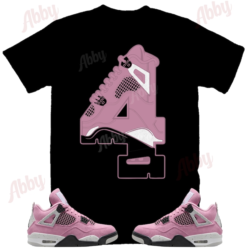 Number 4 Shirt to Match Retro 4 Jordan Womens Orchid, Jordan 4 Womens ...