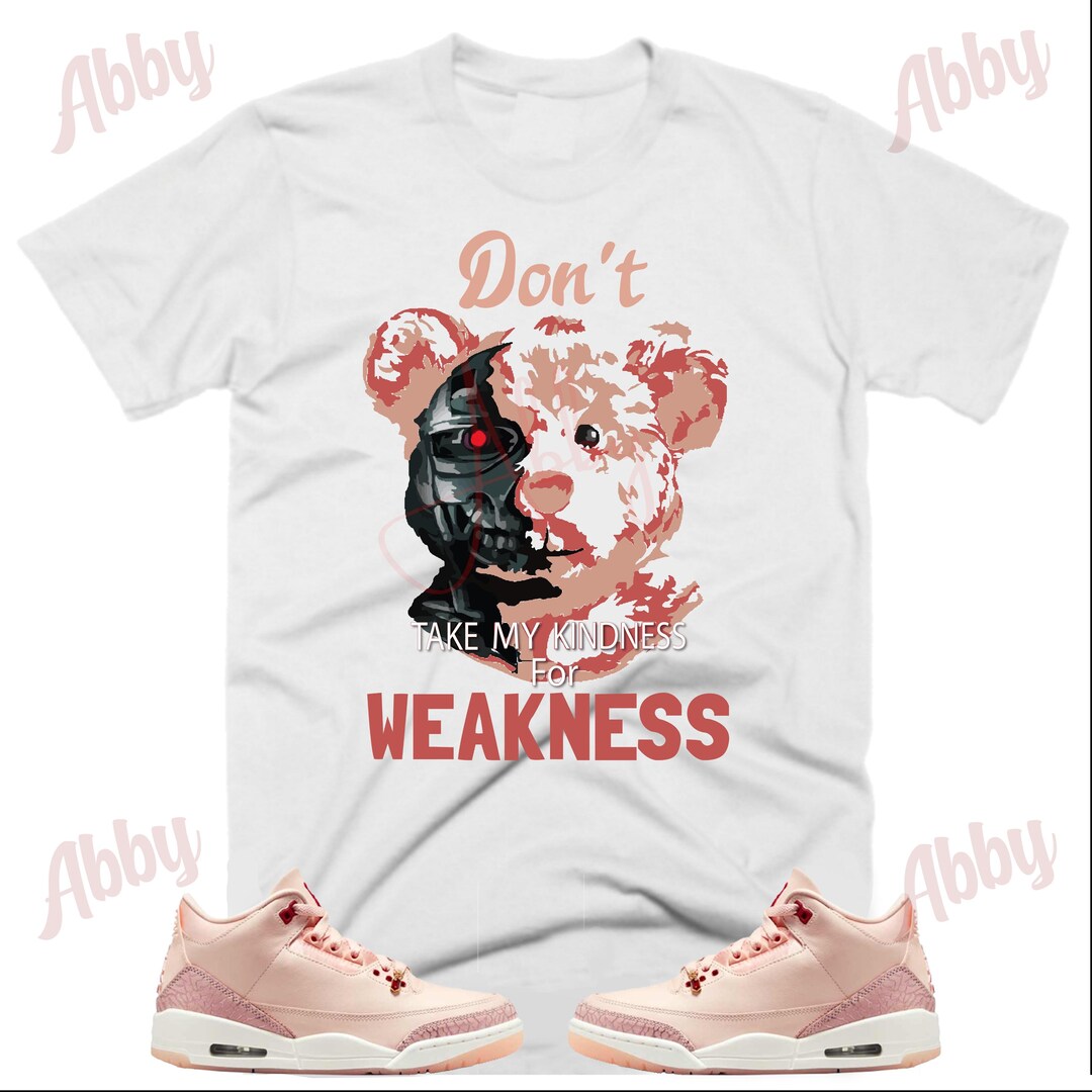 2 Face Bear Shirt to Match Jordan 3 Valentine Day, Retro 3 Valentine ...