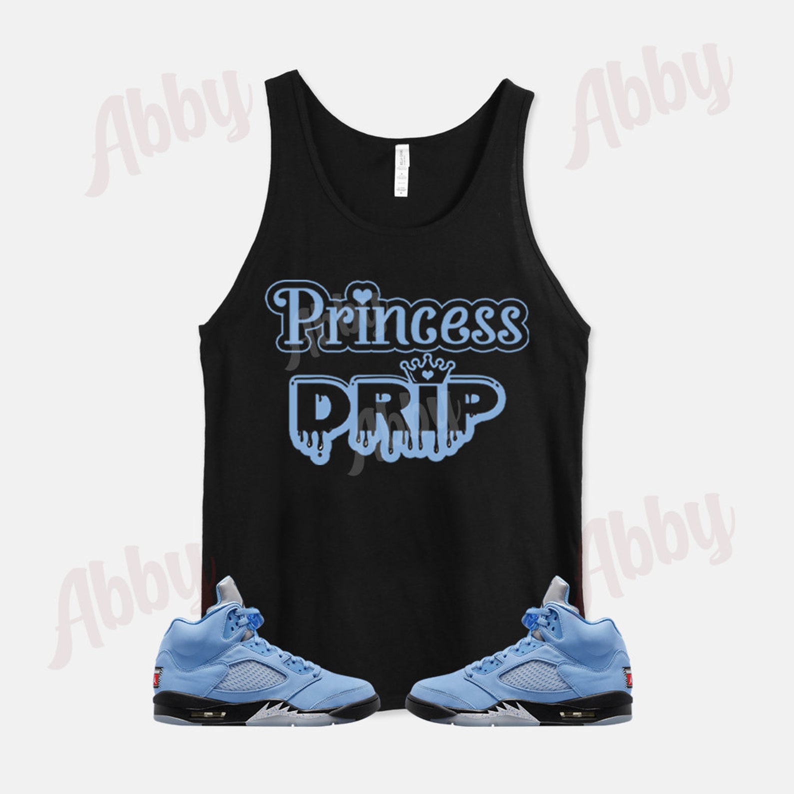 Princess Drip Shirt to Match Jordan Retro 5 UNC, Retro 5 UNC Shirt, UNC ...