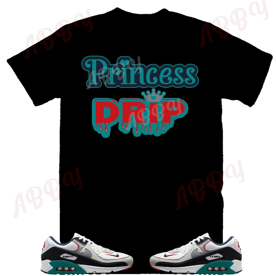Princess Drip Ken Griffey Air Max 90 Backwards Cap Sneaker Tee, Retro ...