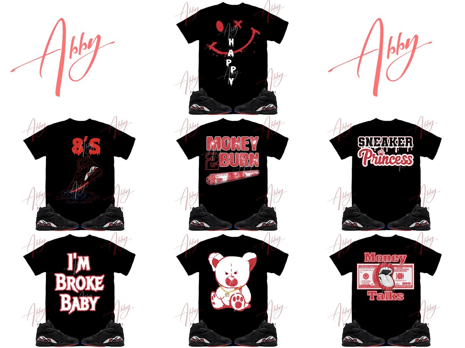 Shoe Dripping Shirt to Match Jordan Retro 8 Playoffs , Retro 8 Playoffs ...