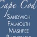 12" X 36" CAPE COD TOWNS - Great Sign for a Special Place in Your Home ...
