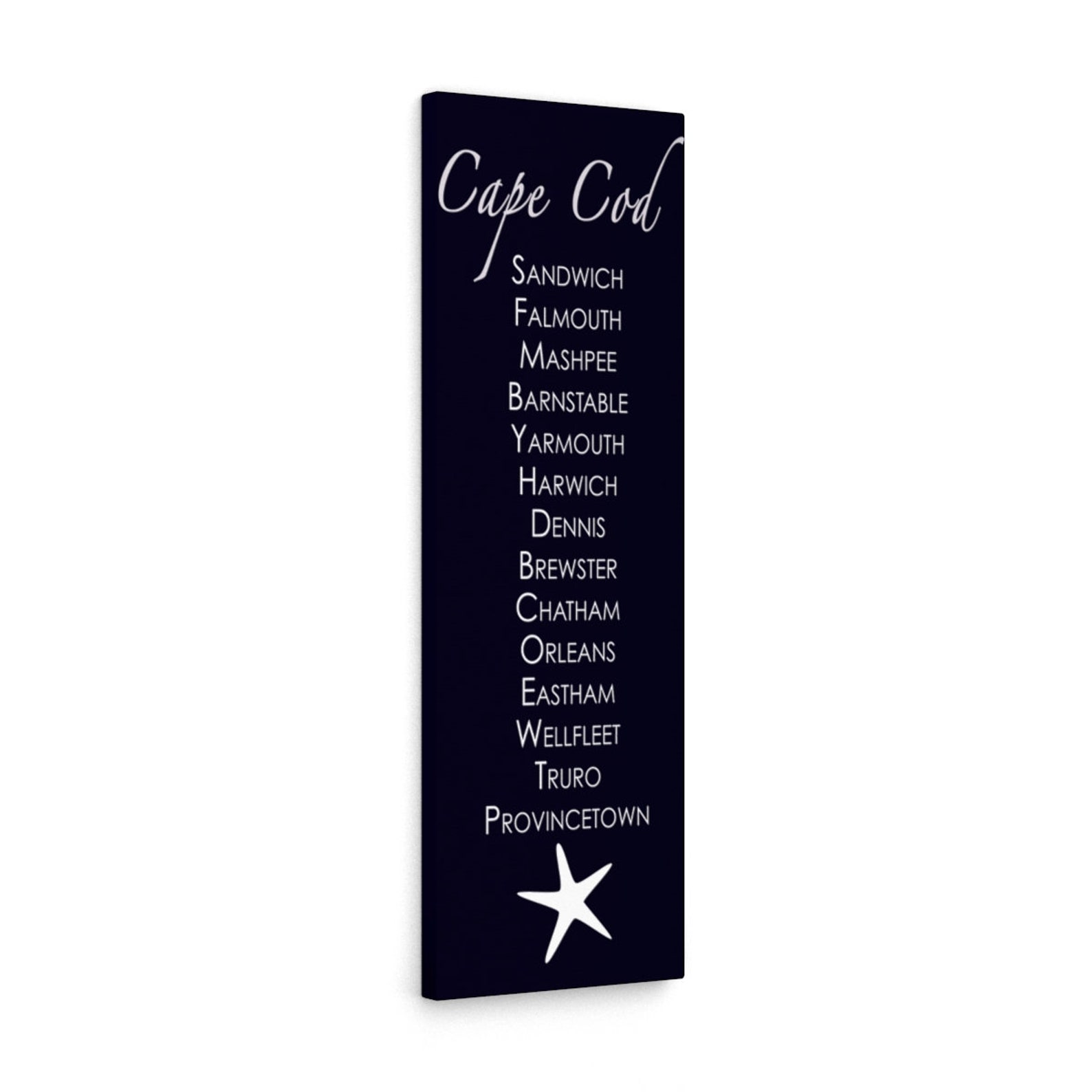 12 X 36 CAPE COD TOWNS Great Sign for a Special - Etsy