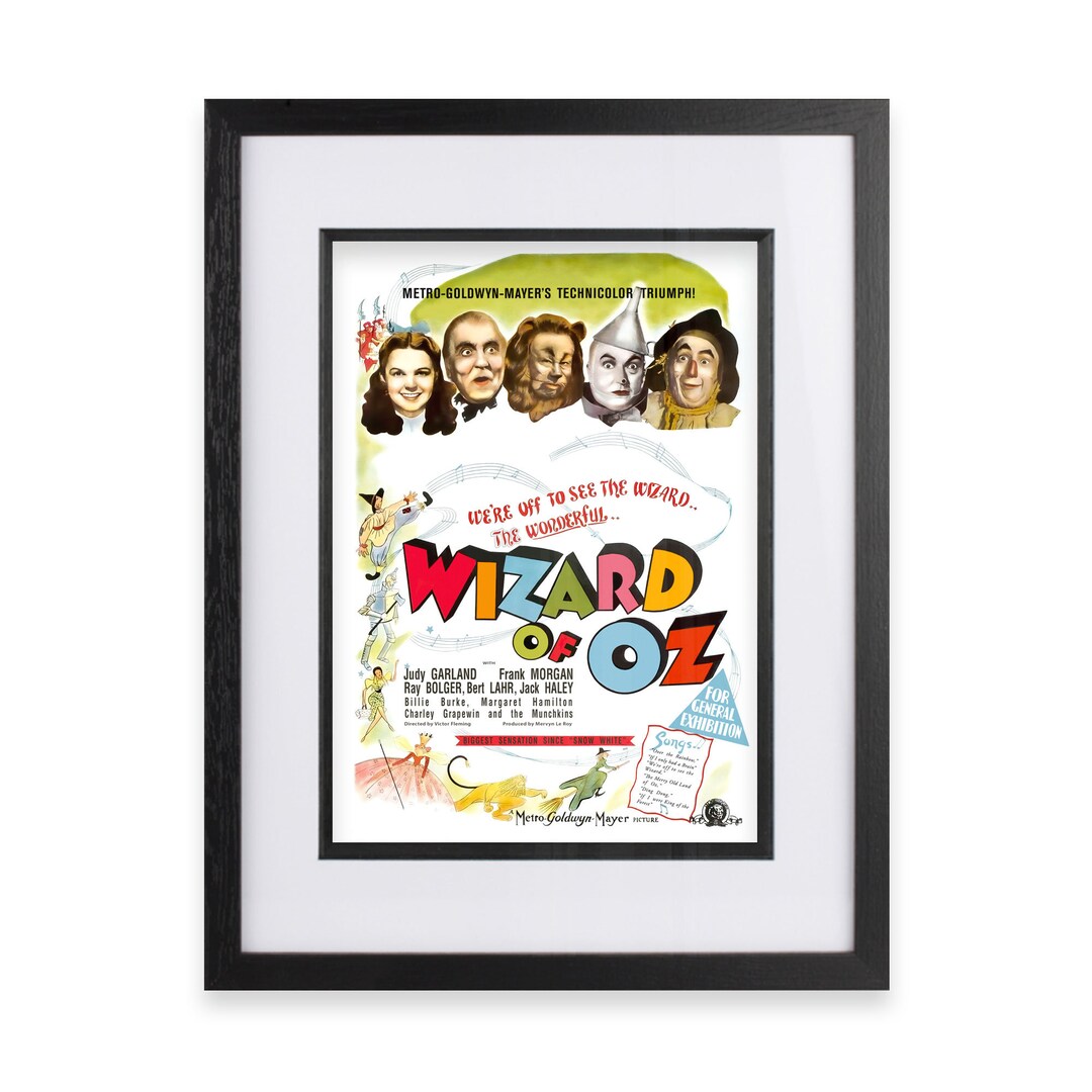 Wizard of Oz PRINT, Judy Garland Poster, Vintage Movie Poster, Fine ...