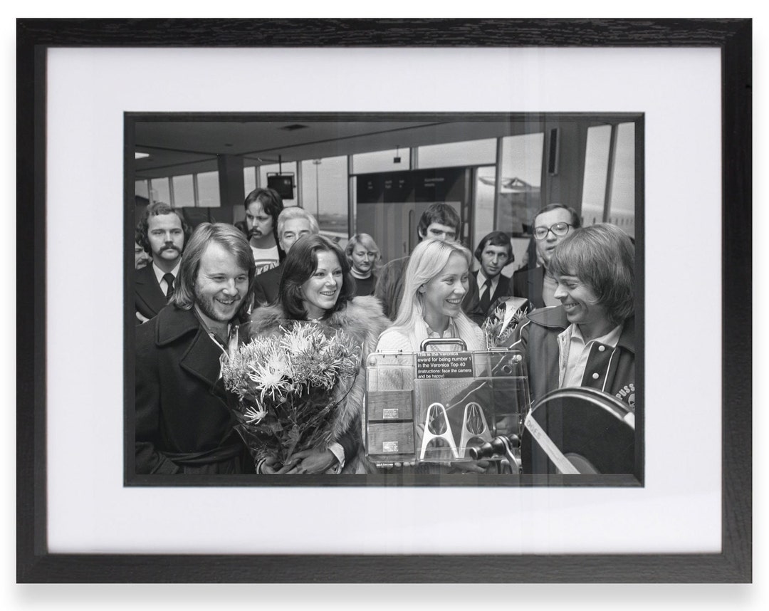 ABBA MUSIC PRINT, Abba Poster, Photograph Black White Remastered ...