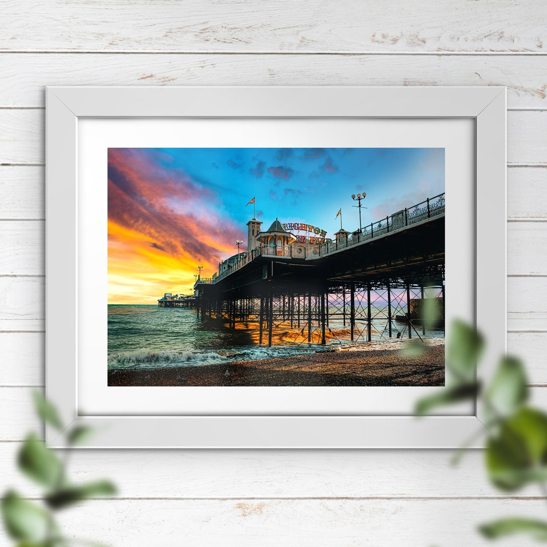 Brighton Palace Pier Photograph – Iconic Sussex Landmark Wall Art Print ...