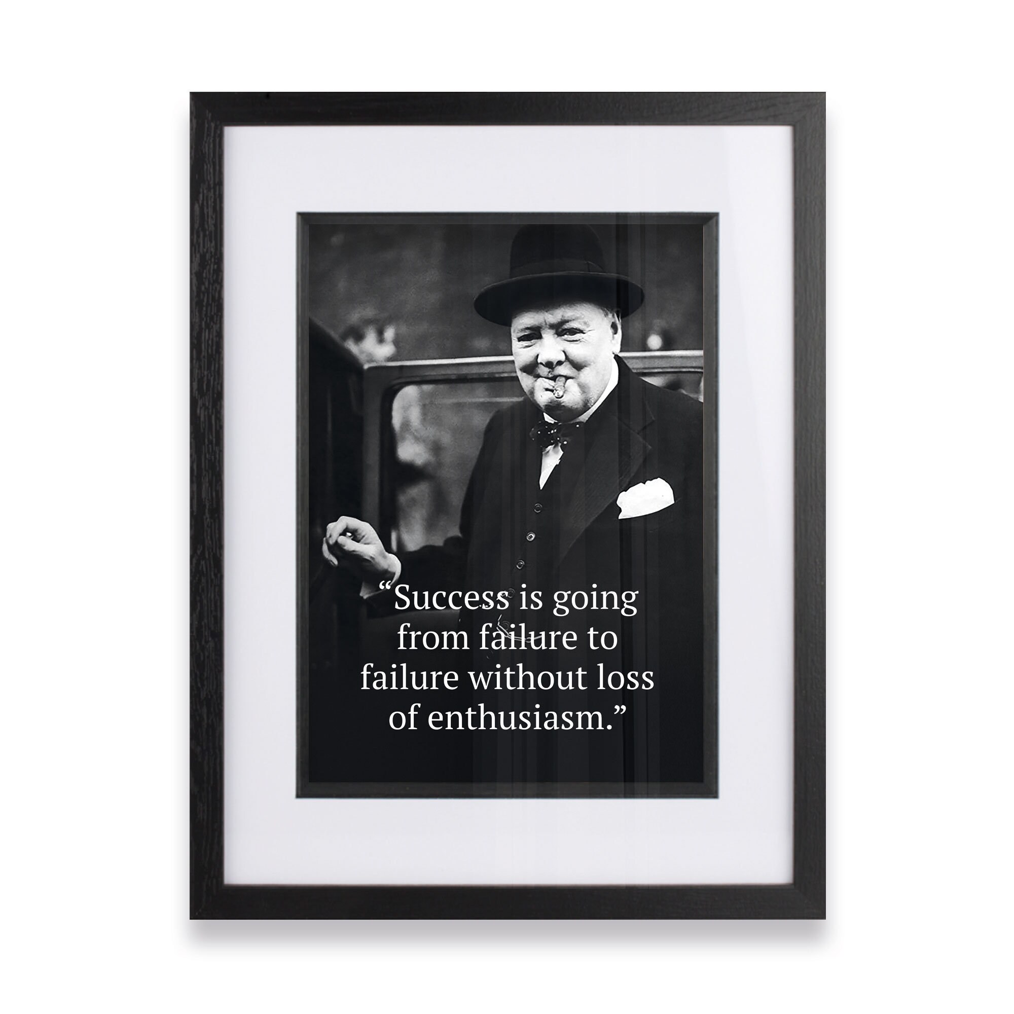 WINSTON CHURCHILL PRINT Winston Churchill Poster Success is | Etsy