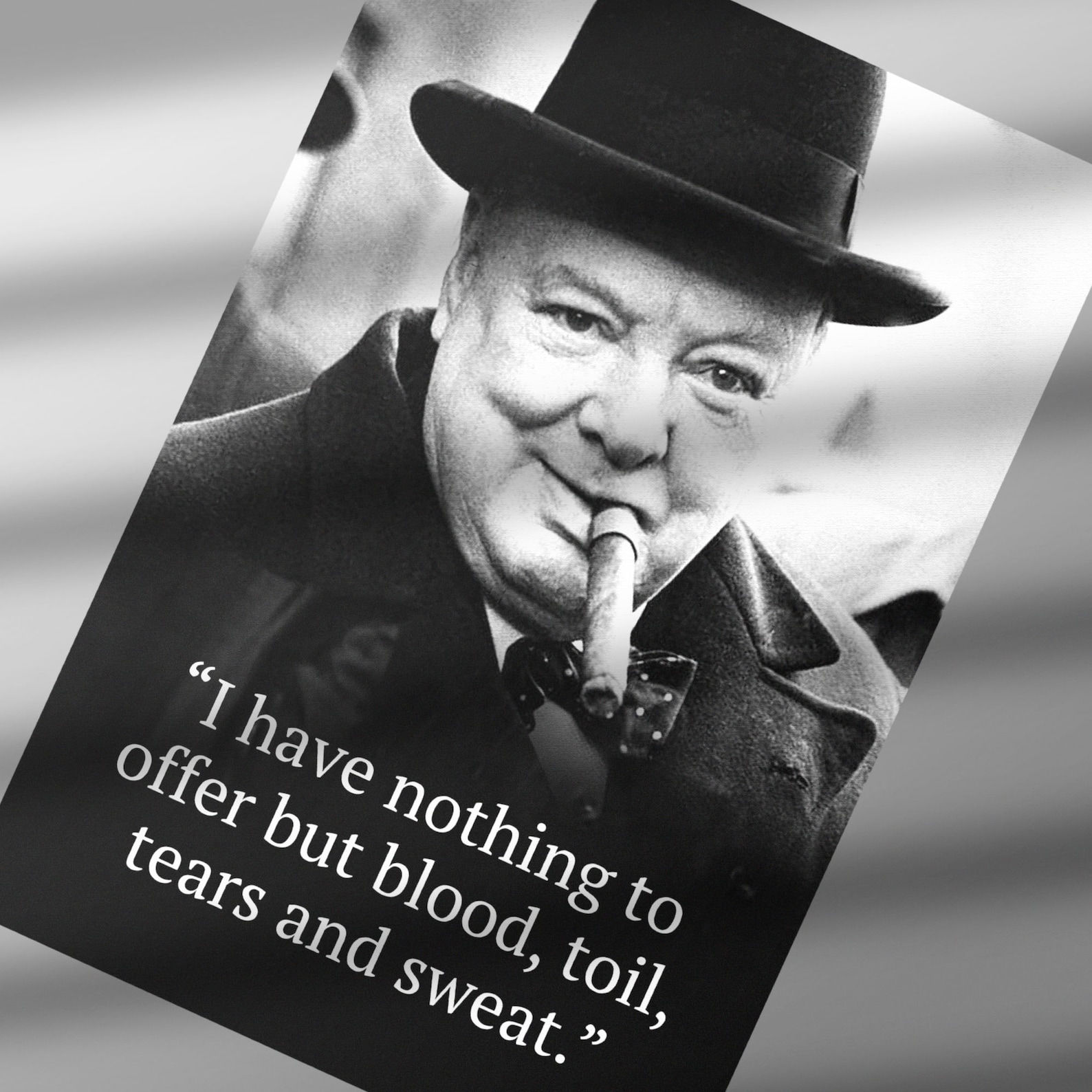 WINSTON CHURCHILL PRINT Winston Churchill Poster Photograph - Etsy New ...