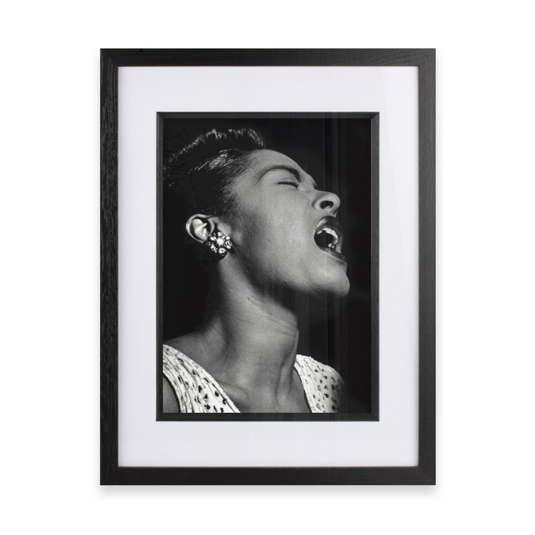 Billie Holiday PRINT, Billie Holiday Poster, Black White Remastered ...