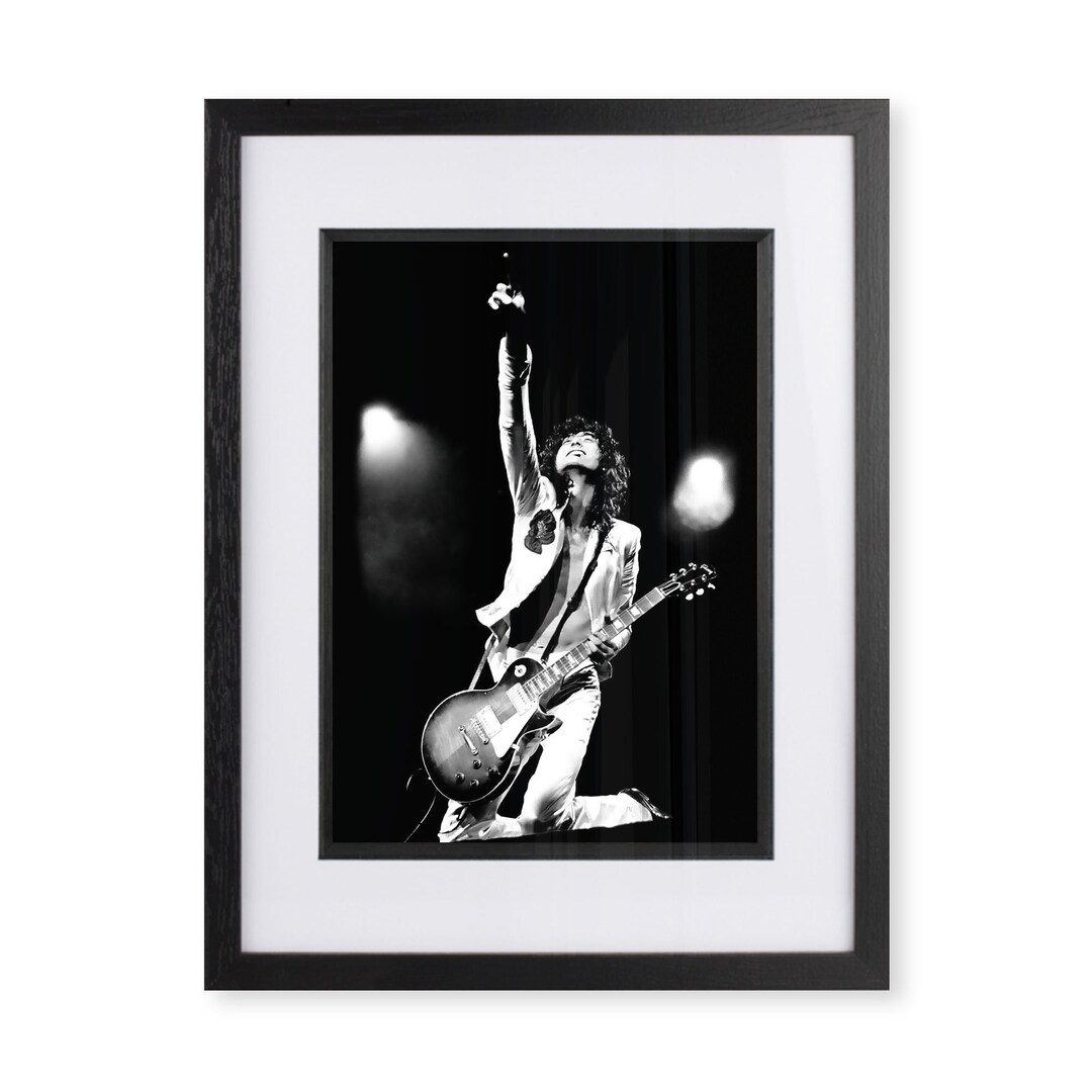 Led Zeppelin PRINT, Led Zeppelin Poster, Photograph Black White ...
