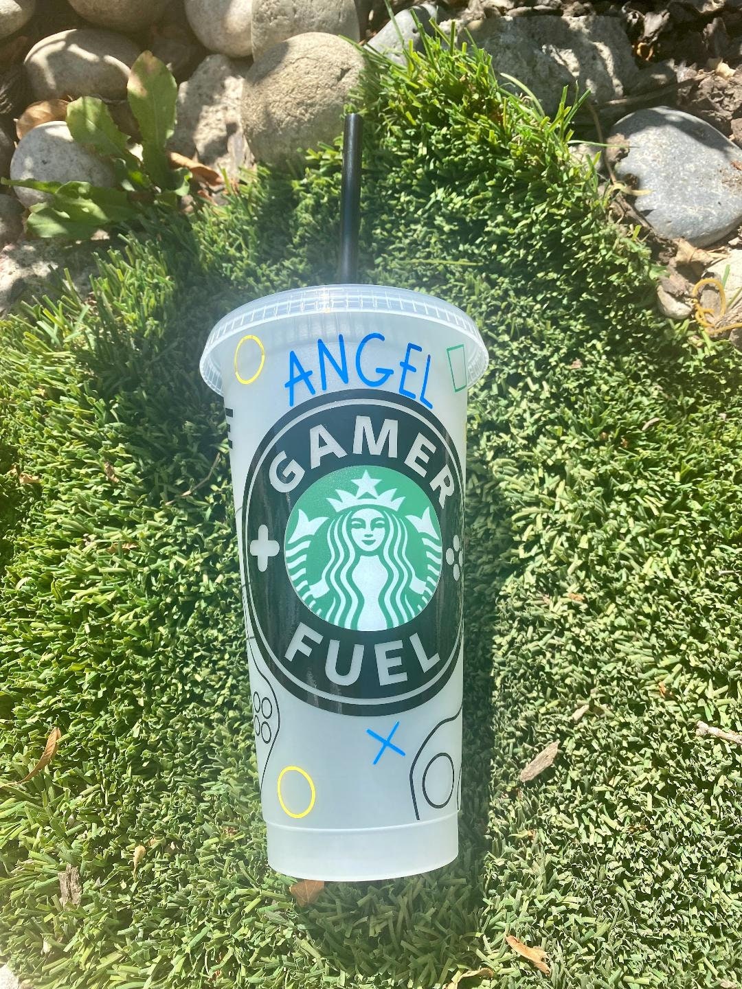 Personalized 24oz Starbucks Gamers Fuel Gaming Cold Cup - Etsy