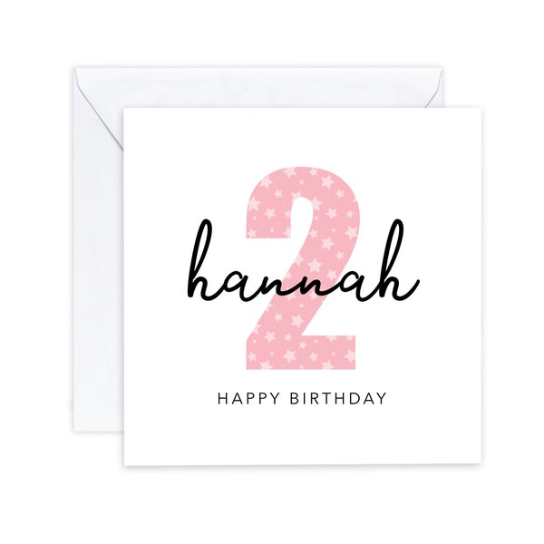 2nd Birthday Card - Etsy UK