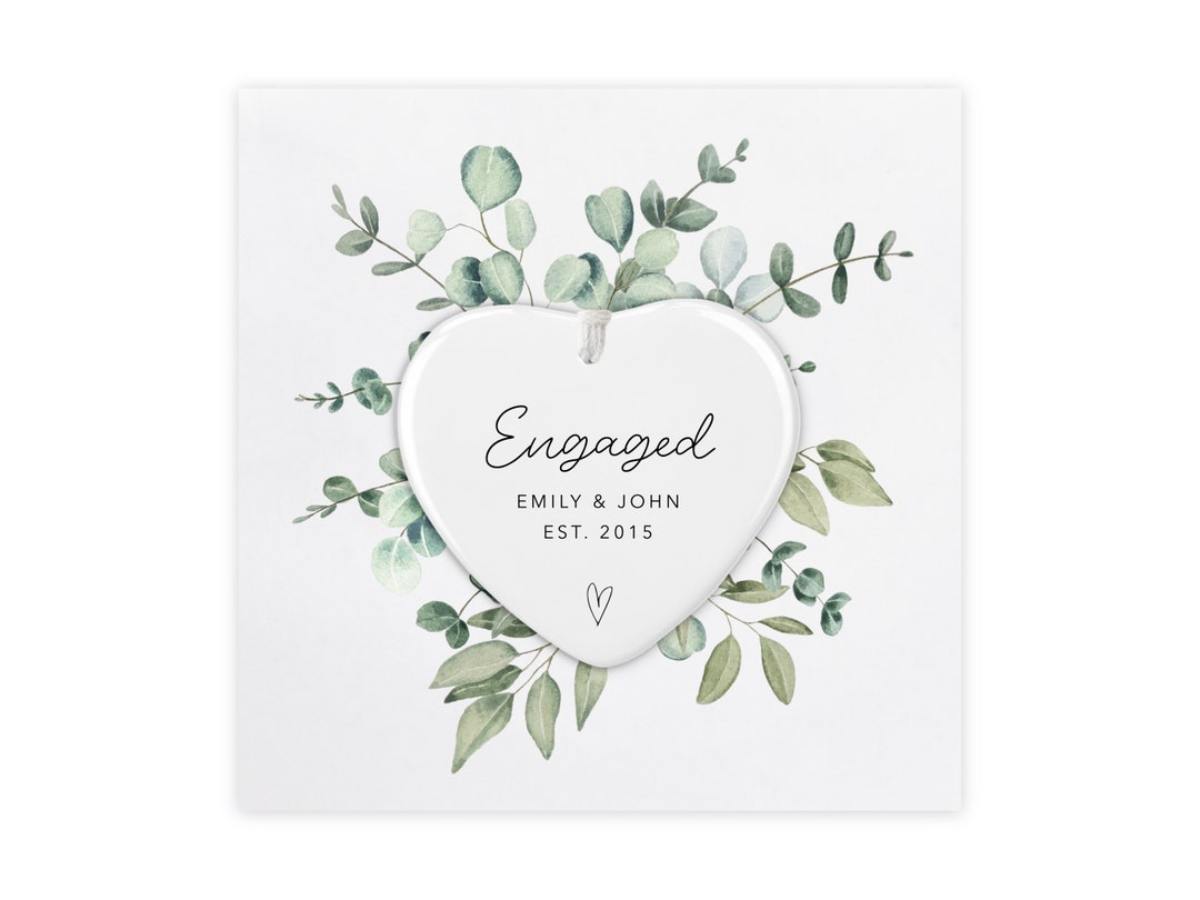 Personalised Engaged Keepsake Card, Congratulations on Your Engagement ...