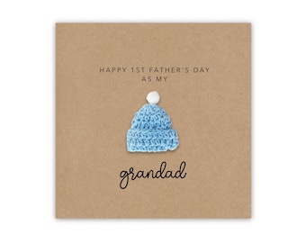 Personalised Grandad Fathers Day Card Lion First Fathers Day as My ...