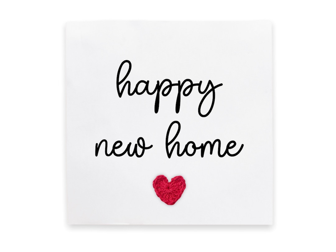 Happy New Home Card, Housewarming, Happy New Home, House Card, First ...
