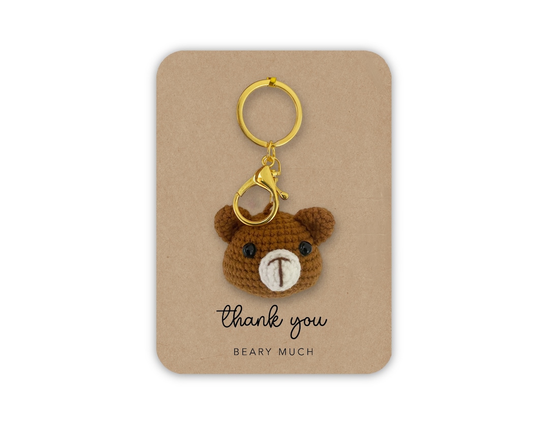 Thank You Very Much, Keyring Thank You Bear Gift, Thank You Gift, Cute ...