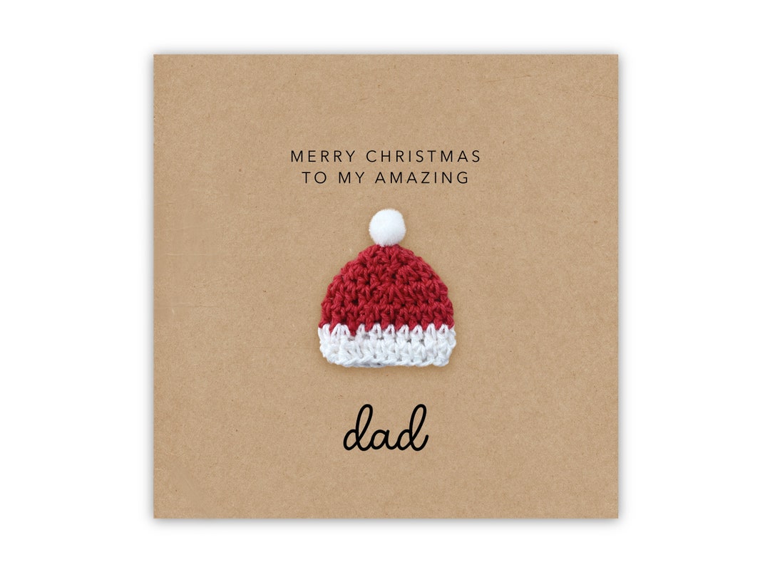 Merry Christmas Dad Card, Dad Christmas Card, Christmas Card for Daddy ...