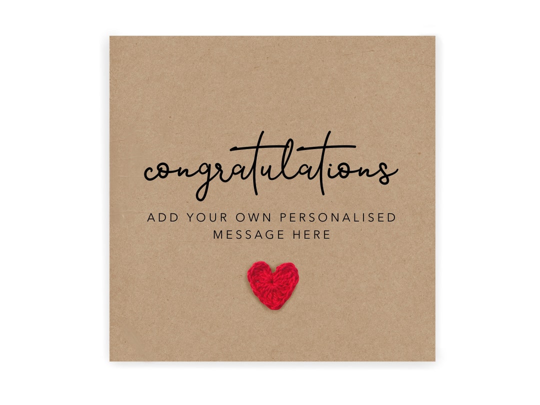 Personalised Custom Congratulations Card, Driving Test, University ...