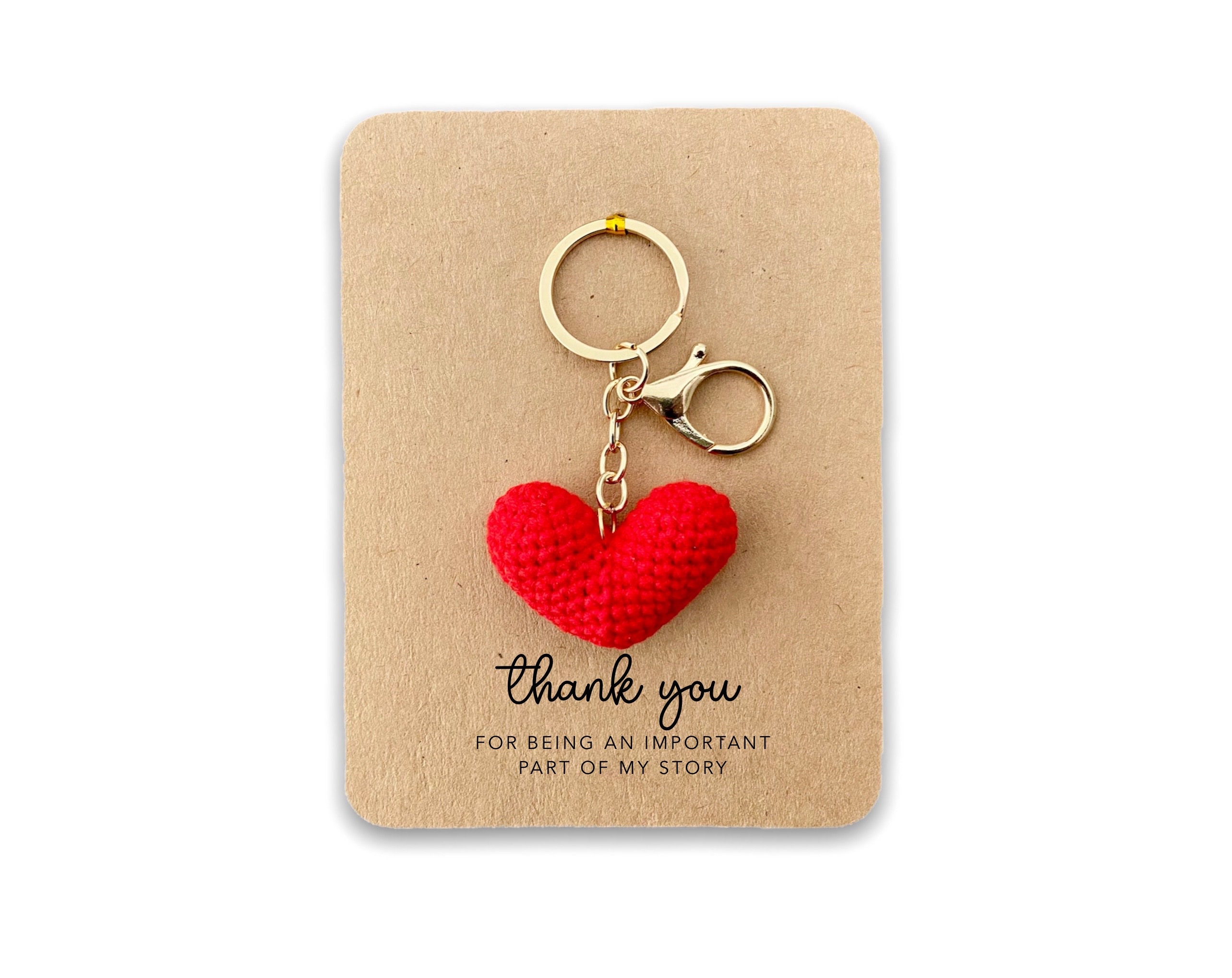Thank You for Being Part of My Story Keyring Heart Keepsake - Etsy