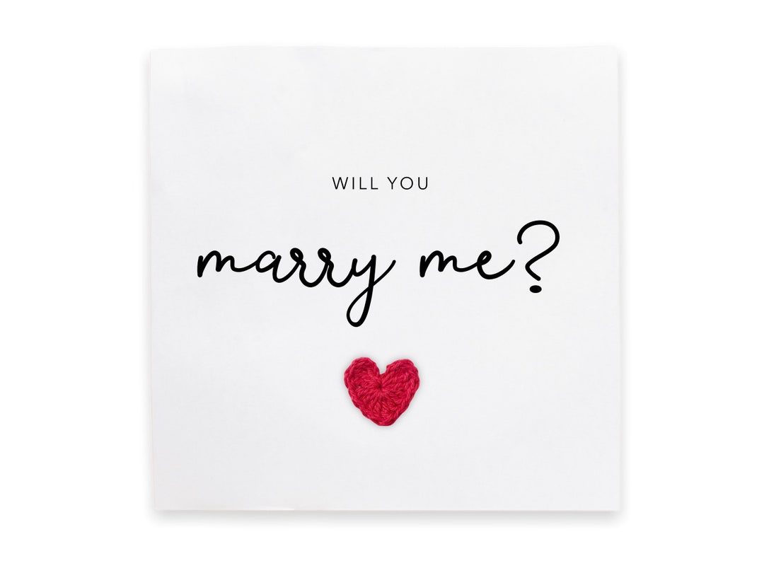 Will You Marry Me? Card, Marry Me Card, Proposal Card, Anniversary Card ...