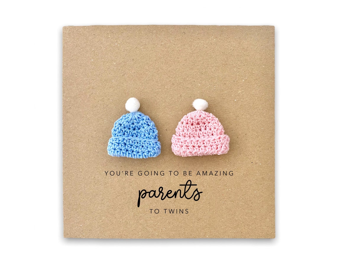 New Twin Baby Card New Parents Card Amazing Parents to | Etsy