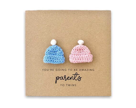 New Twin Baby Card New Parents Card Amazing Parents to | Etsy