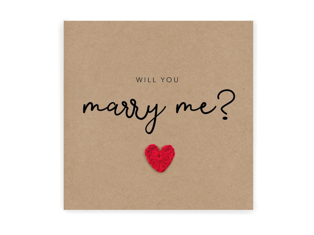 Will You Marry Me? Card, Marry Me Card, Proposal Card, Anniversary Card ...