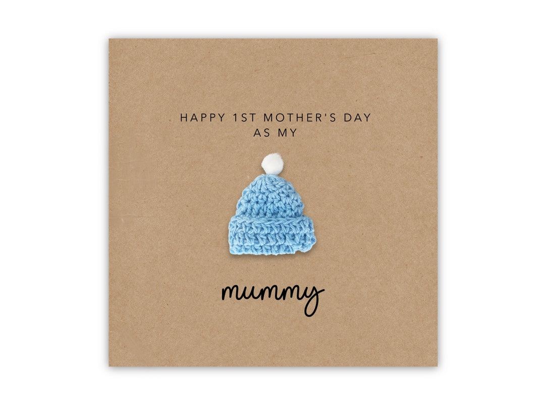 Happy 1st Mothers Day Card, Simple First Mothers Card for Mum, Mothers ...