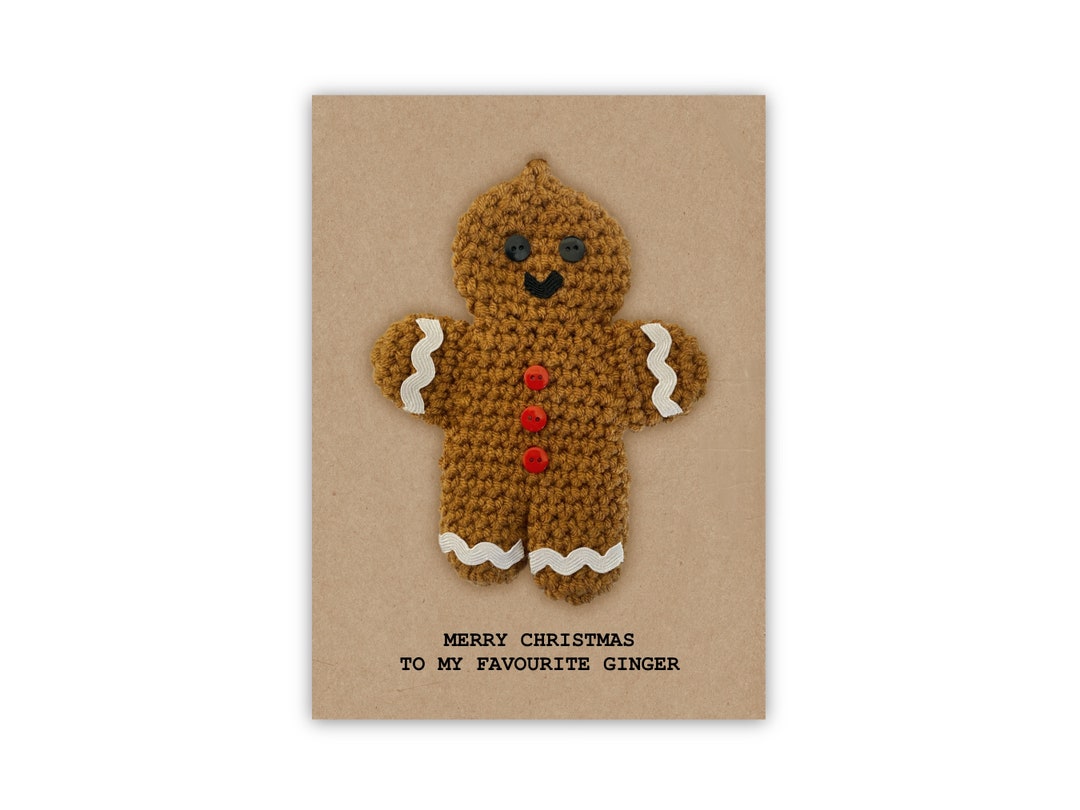 Funny Christmas Card, Card for Ginger, Funny Joke Ginger Bread Ornament ...