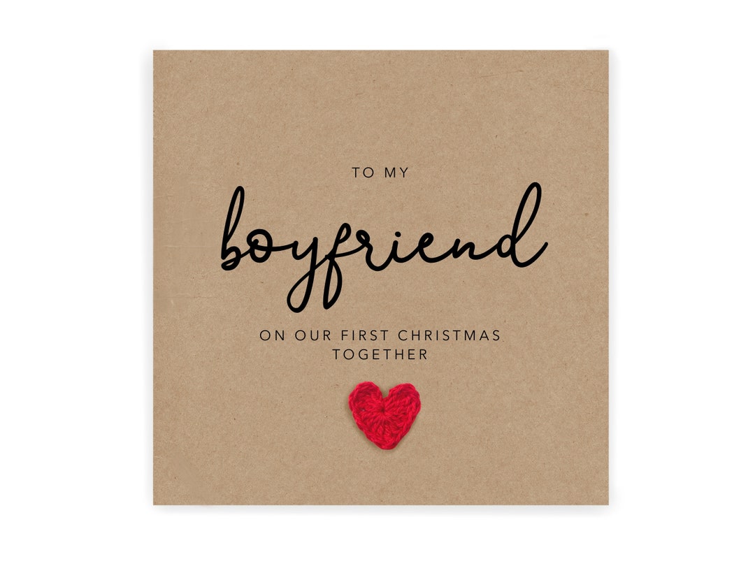 Boyfriend 1st Christmas Card, Our First Christmas Together, Christmas ...