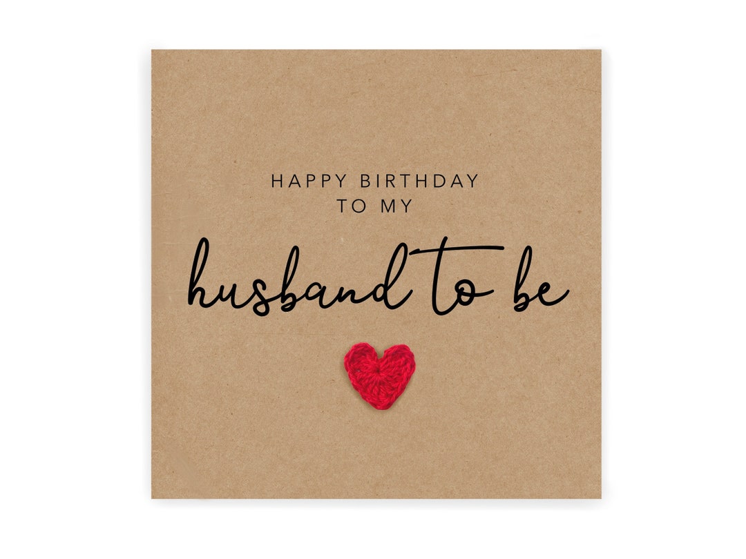 Fiancé Birthday Card, Happy Birthday to My Fiancé, Birthday Card Fiancé ...