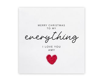 Cute Merry Christmas Card for Partner for Boyfriend for Girlfriend for ...