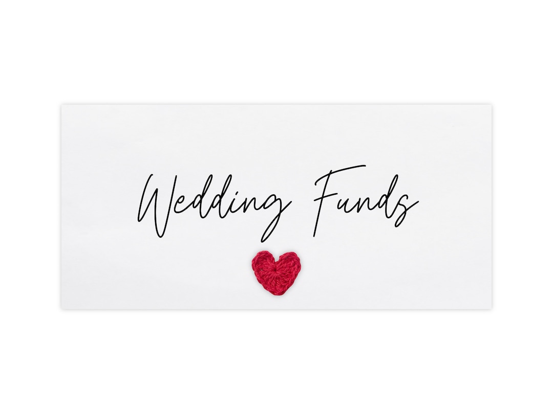 Personalised Wedding Funds Money Wallet, Wedding Gift Money, Cash ...