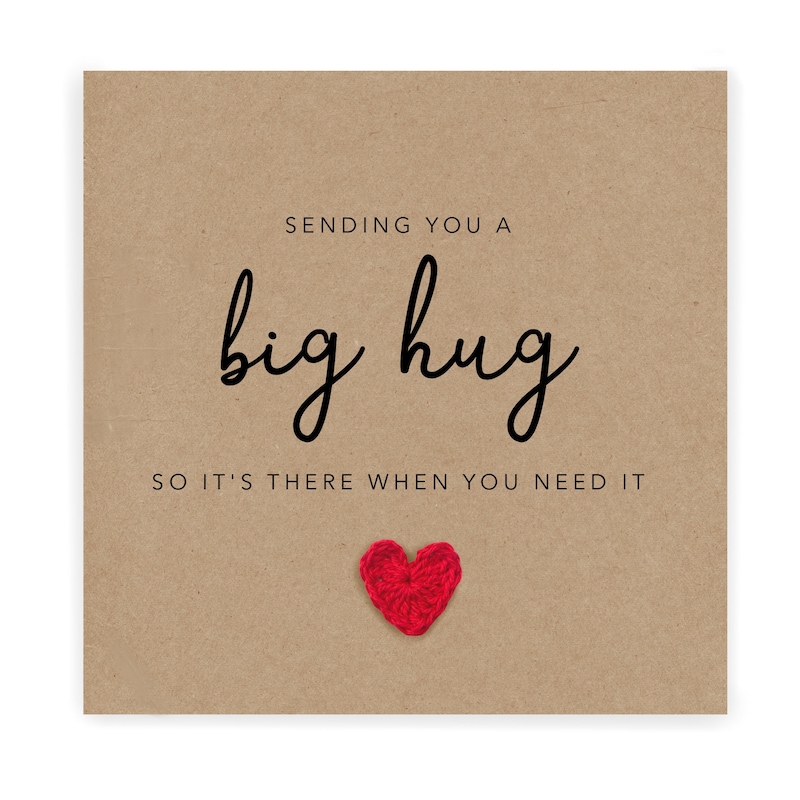 Paper Hug Card - Etsy