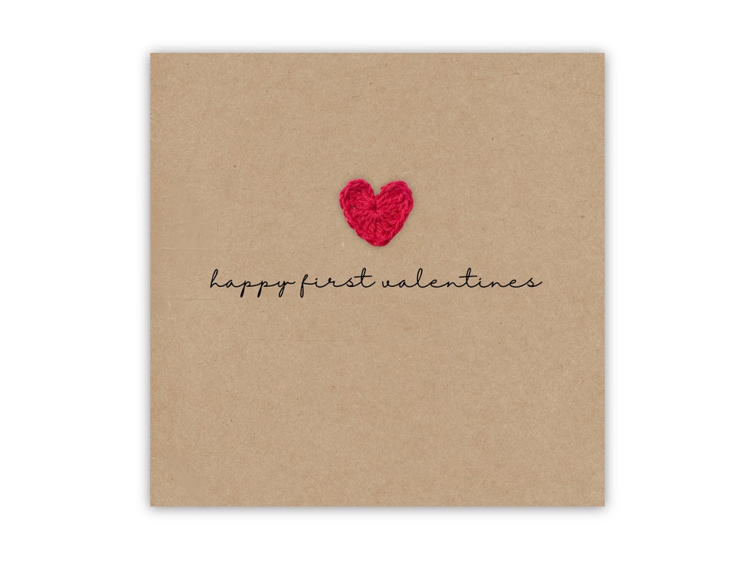 Happy First Valentines Day Card, First Valentines Card for Boyfriend ...