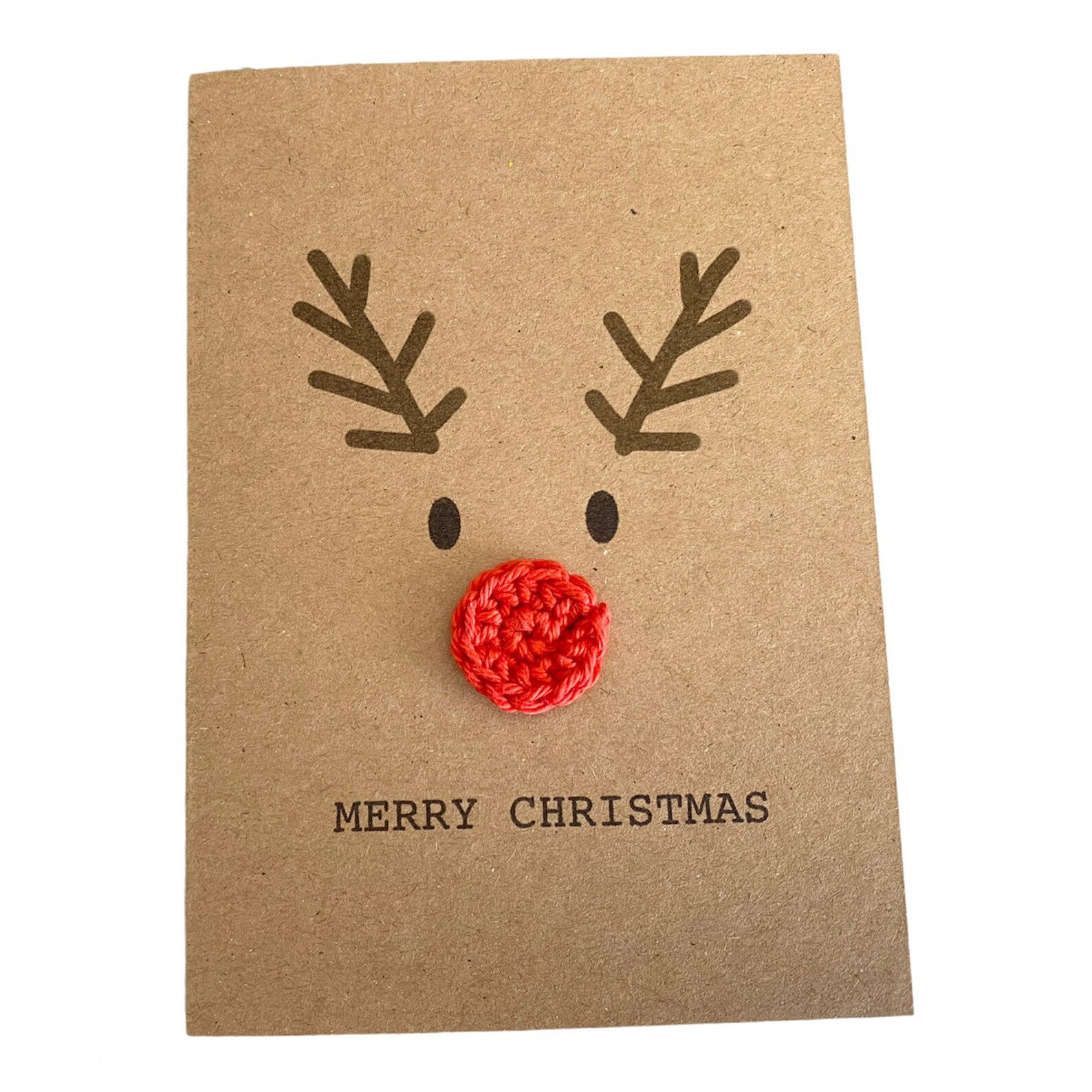 Handmade Christmas Cards Rudolf Reindeer Nose Card Pack - Etsy UK