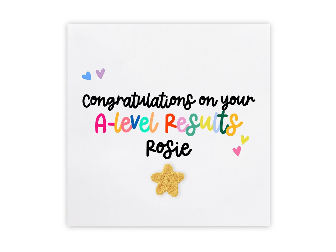 Congratulations on Your GCSE/A Level Results - AS Level Result Card ...