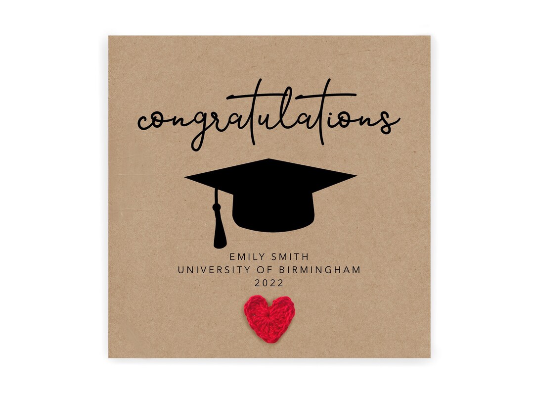 Personalised Graduation Card, Celebration Card, Graduation Greeting ...